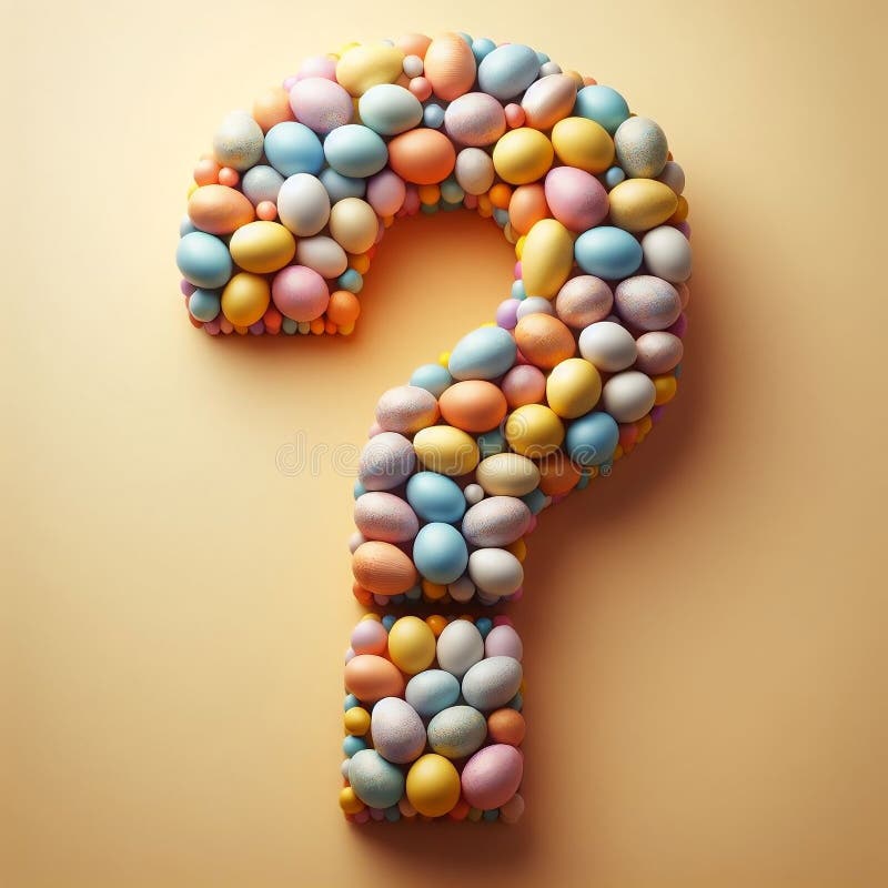 Easter Egg Question Mark a Colourful and Festive Creation, Postcard ...
