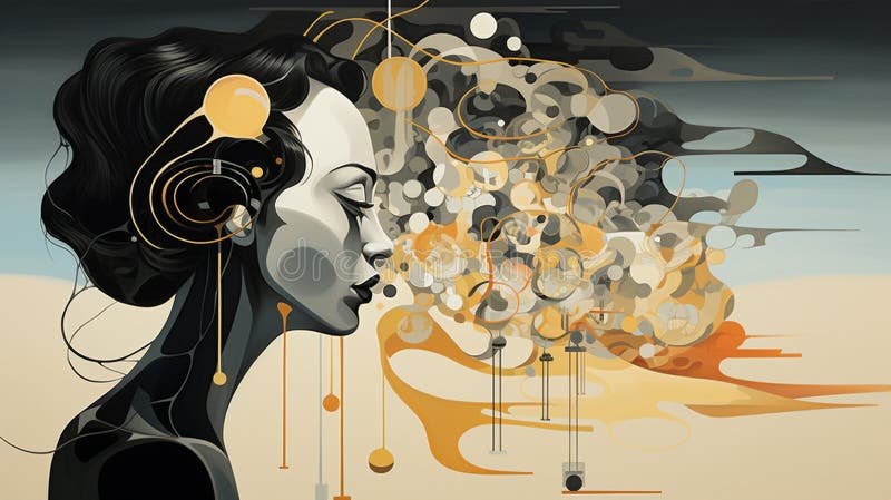 Inner Dialogue Unveiled stock illustration. Illustration of abstract ...