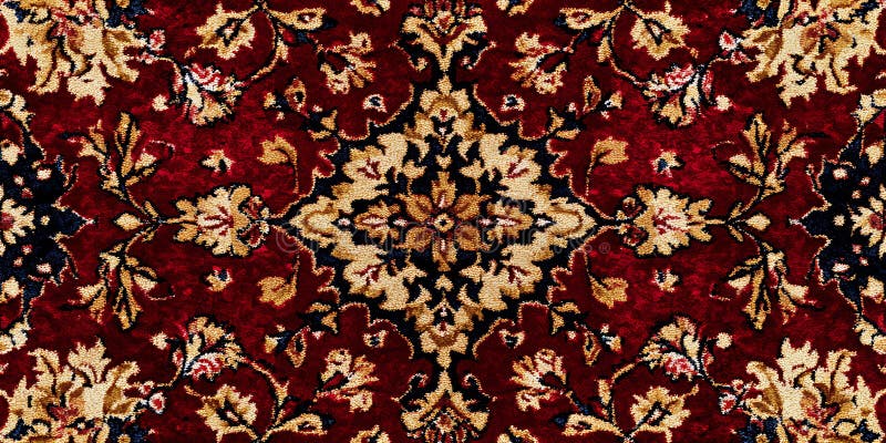 Intricate Red and Beige Carpet Texture: Seamless Pattern for ...
