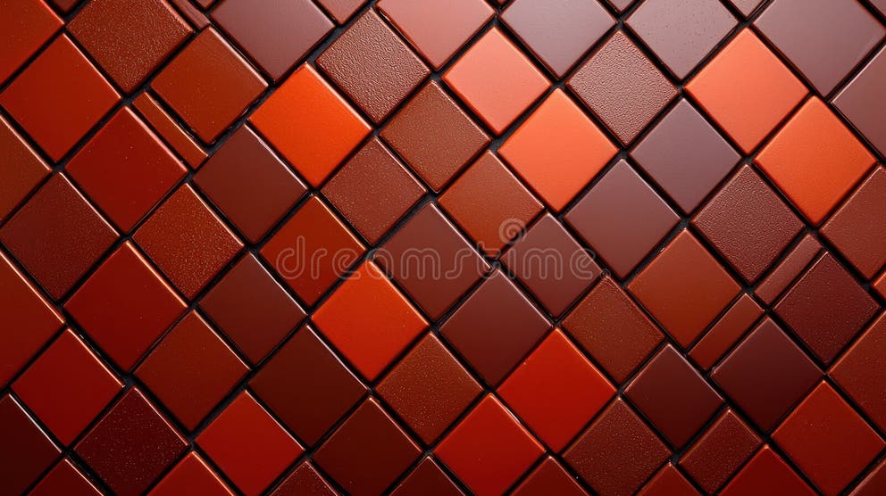 Intricate Red Brick Wall Texture with a Distinctive Square Pattern ...