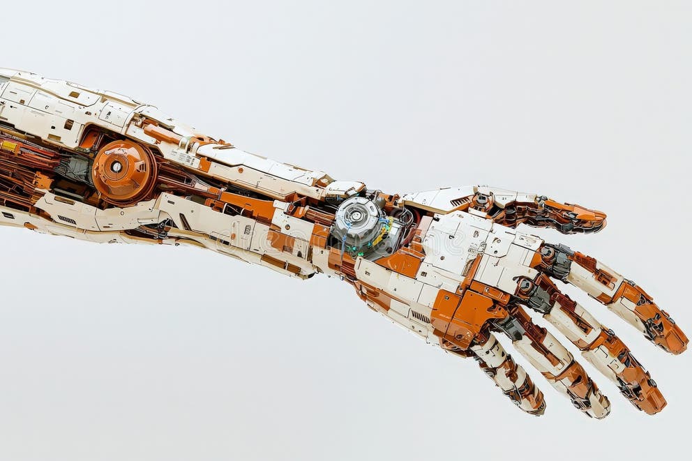 Intricate Robotic Arm Showcasing Advanced Mechanical Design and ...