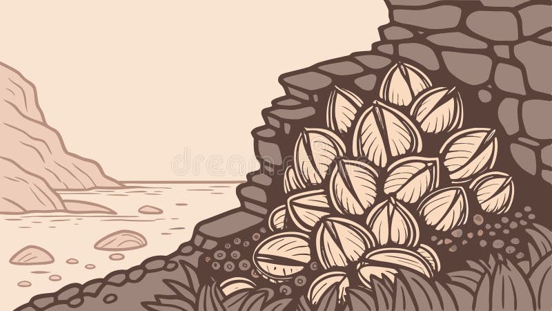 Intricate Rock Formations, Textured Cliffside Landscape Vector, Vector ...