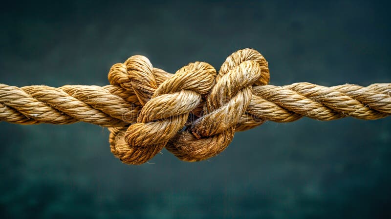 Intricate Rope Knot Symbolizing Connection and Strength. Generative Ai ...