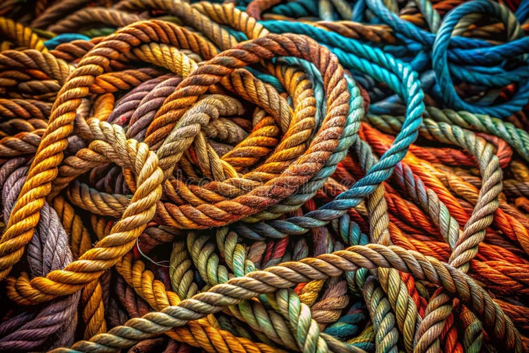 Intricate Rope Knotwork a Detailed Abstract Background Displaying ...