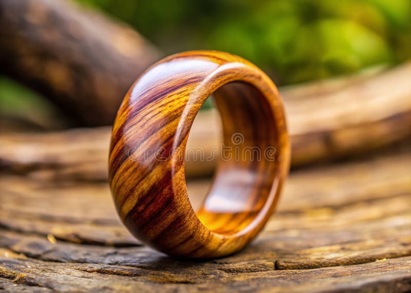Intricate Rustic Wood Ring a Detailed Macro Exploration of Wood Grain ...