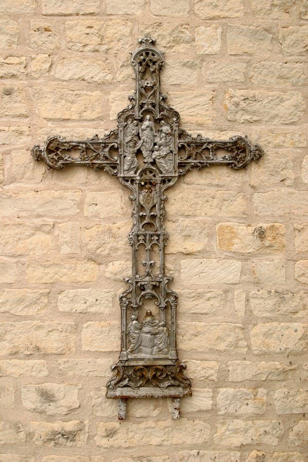 Intricate Rusty Iron Cross stock photo. Image of religion - 602258
