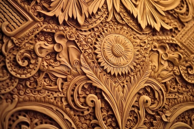 Intricate Saddle Embossing Patterns Stock Photo - Image of design ...