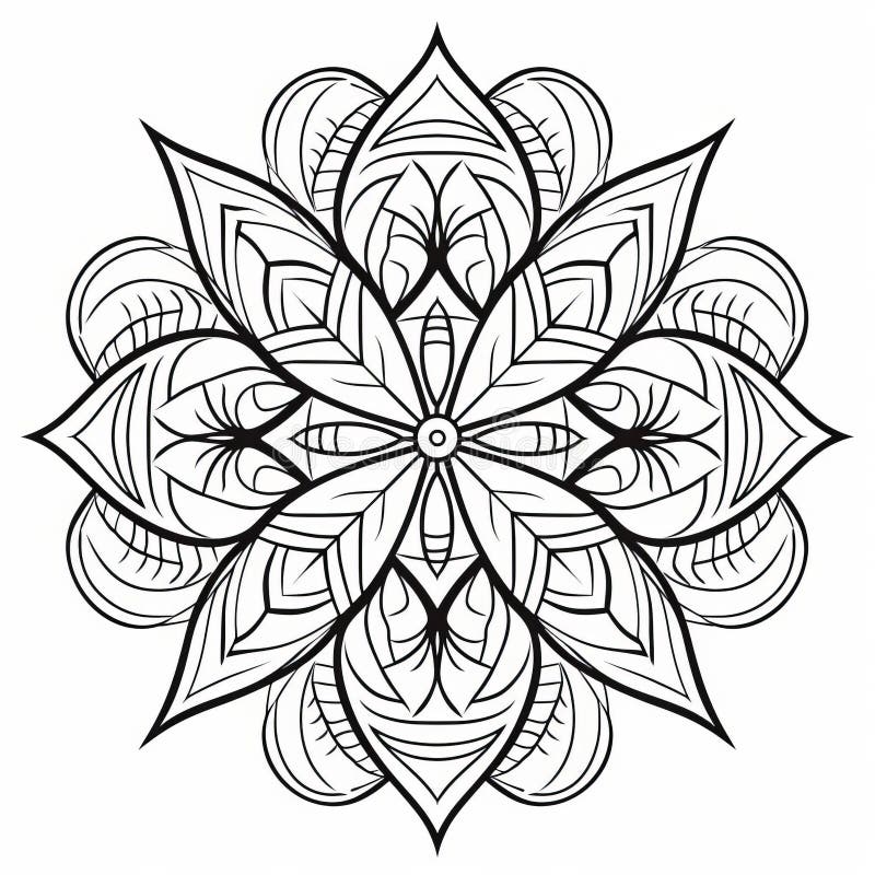 Adult Coloring Page: Intricate Sage Geometric Mandala Design ...