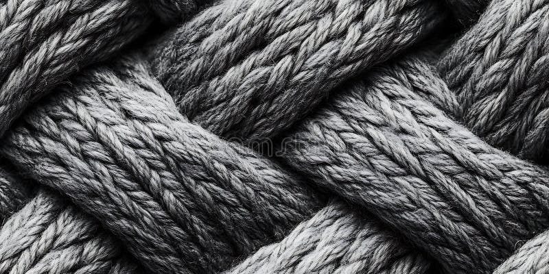 Intricate Seamless Repeat Pattern of Braided Gray Texture for Design ...