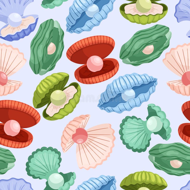 Seashell Motif Stock Illustrations – 191 Seashell Motif Stock ...