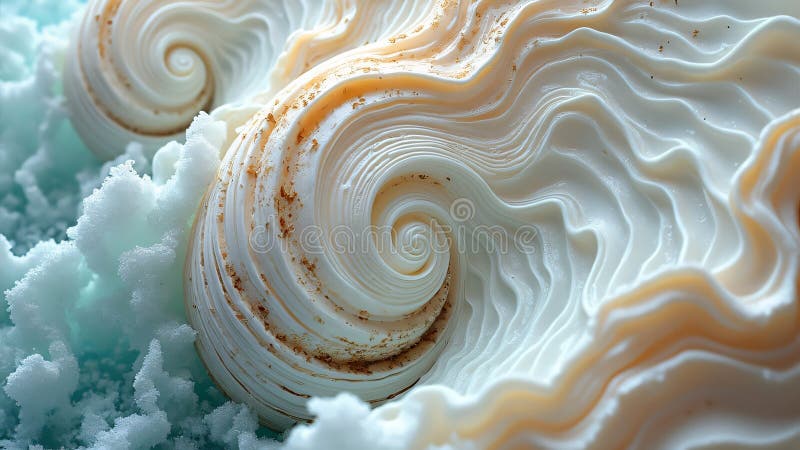 Intricate Seashell Texture, Swirling Patterns & High Quality Image ...