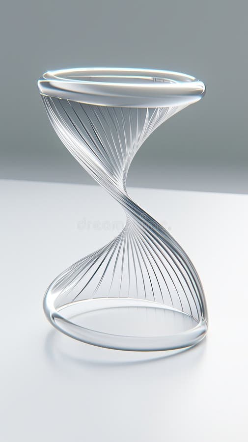 Twisted Wire Structure Casting Dynamic Shadows on a Pristine White ...