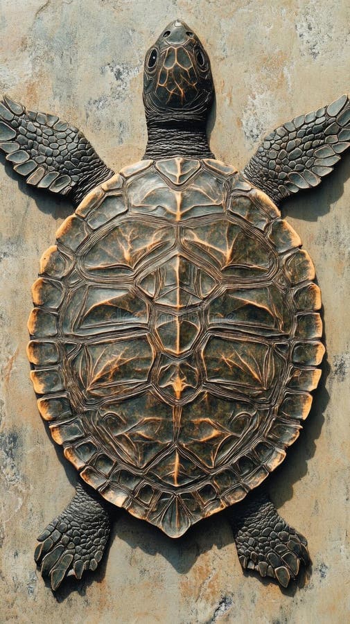 Intricate Shell Patterns. Turtle Texture Download Stock Illustration ...