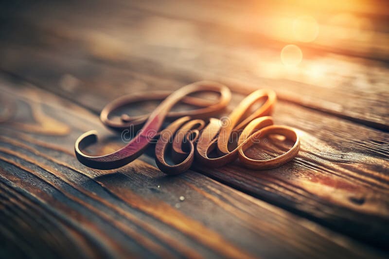 Intricate Signature Script Font a Miniature TiltShift Perspective on ...