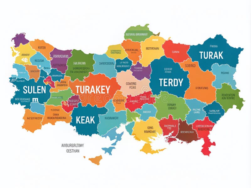 Detailed Silhouette Map of Turkey Exploring Regions States and Major ...