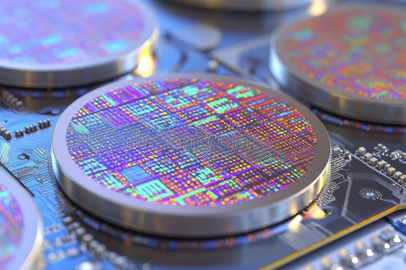 Intricate Silicon Wafer Microchip Technology Explore the Mesmerizing ...