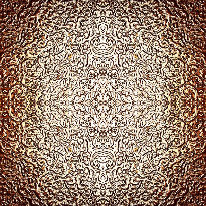 Intricate Silver Pattern As Burnished Abstract Stock Image - Image of ...
