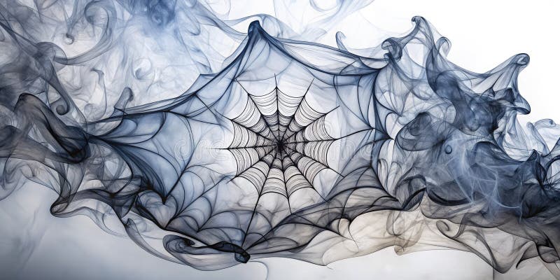 Intricate Silver Smoke Web Design Element Modern Abstract Background ...