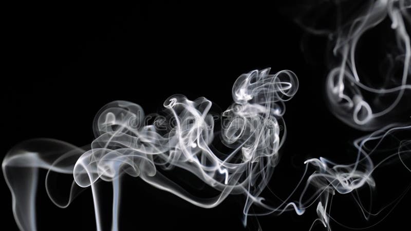 Abstract Smoke Patterns Against a Dark Background Stock Image - Image ...