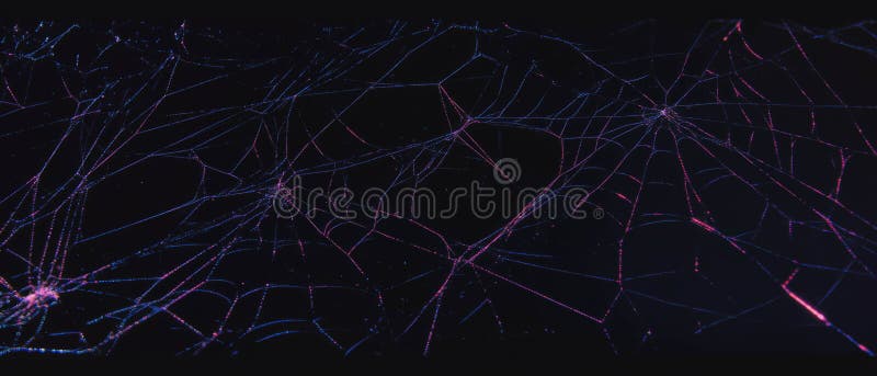 Delicate Spider Web Texture with Soft Colors Against a Dark Backdrop ...