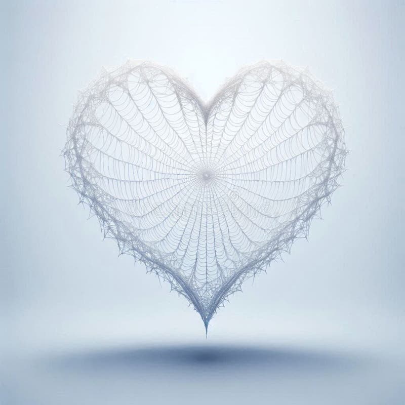Spider Web Heart Stock Illustrations – 972 Spider Web Heart Stock ...