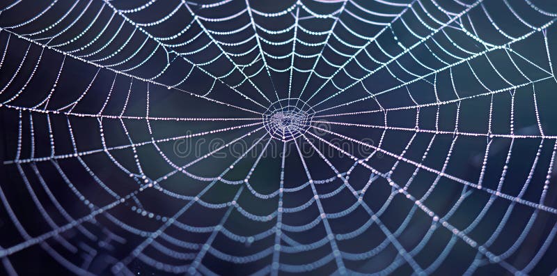 Intricate Spider Web Patterns. Nature-inspired Concept Stock Photo ...