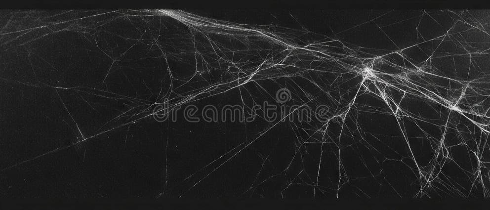 Intricate Spider Web Texture Overlay Against a Dark Background Creates ...