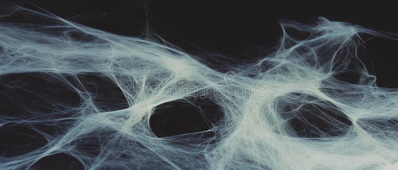 Intricate Spider Web Texture Overlay Featuring Robust Strands on a Dark ...