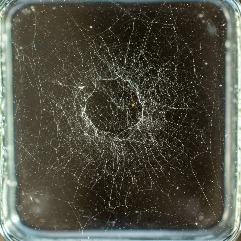 Intricate Spiderweb Pattern on Glass Surface Stock Illustration ...