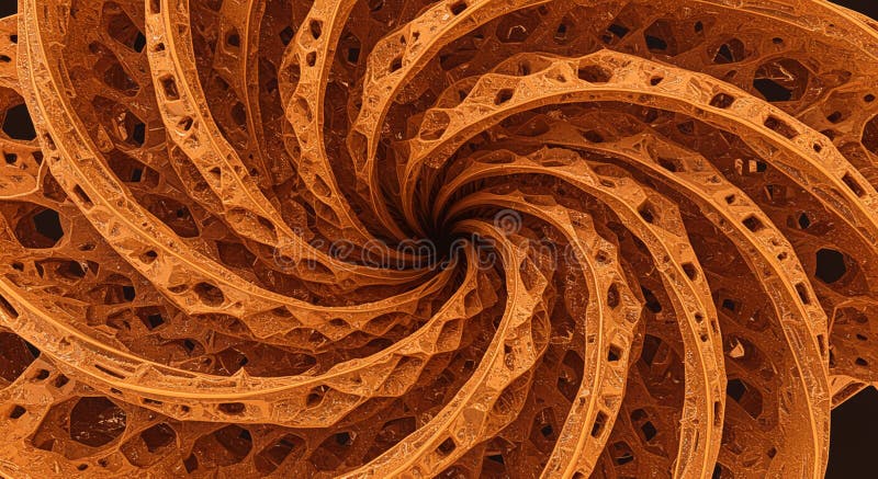 Intricate Spiral Pattern Resembling a Fractal Design, Composed of ...
