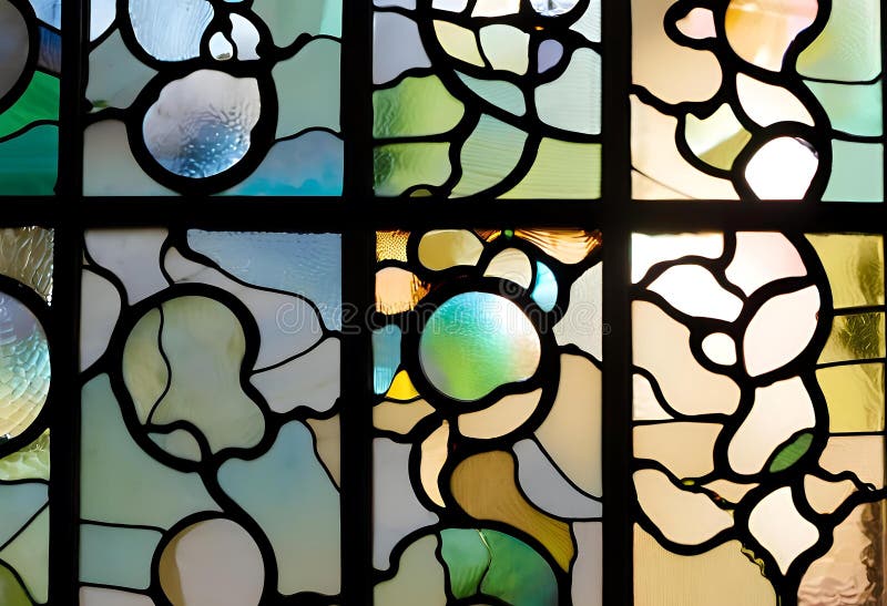 Intricate Stained Glass with Complex Patterns and Colors.AI Generated ...