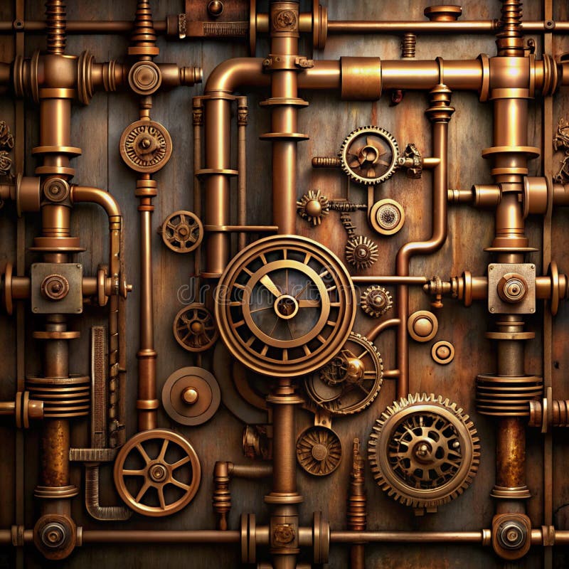 Intricate Steampunk Clockwork Mechanism Stock Photo - Image of time ...