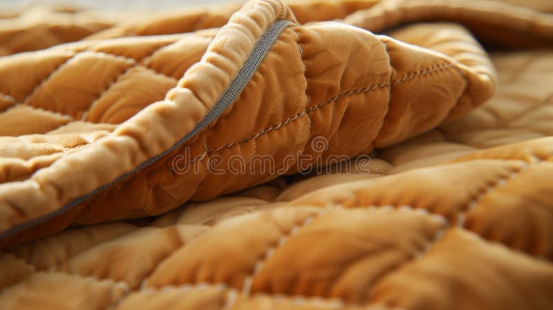 The Intricate Stitching of a Cotton Quilt Adding Depth and Dimension To ...