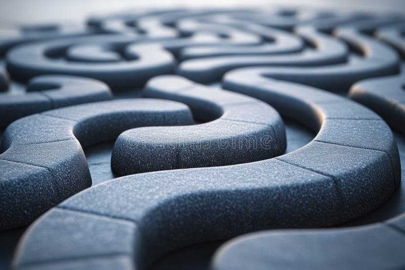 Intricate Stone Maze Design Creates a Captivating Tactile Experience ...