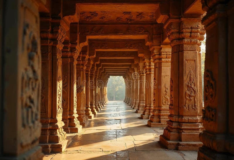 Intricate Stone Pillars Create a Mesmerizing Pathway through Ancient ...