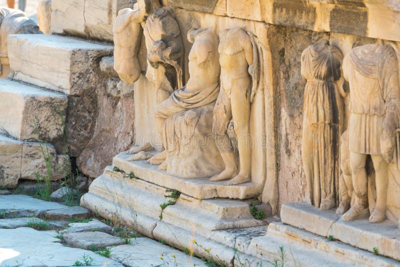 Stonewall ruins in Athens stock photo. Image of athens - 174586018