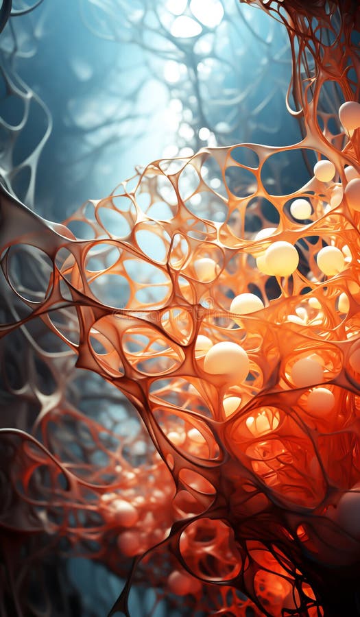 Intricate Structure with Alveoli. AI Generated Stock Illustration ...