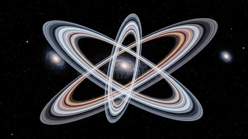 Abstract Atomic Ring Structure Interlocking in Deep Space with Galaxies ...