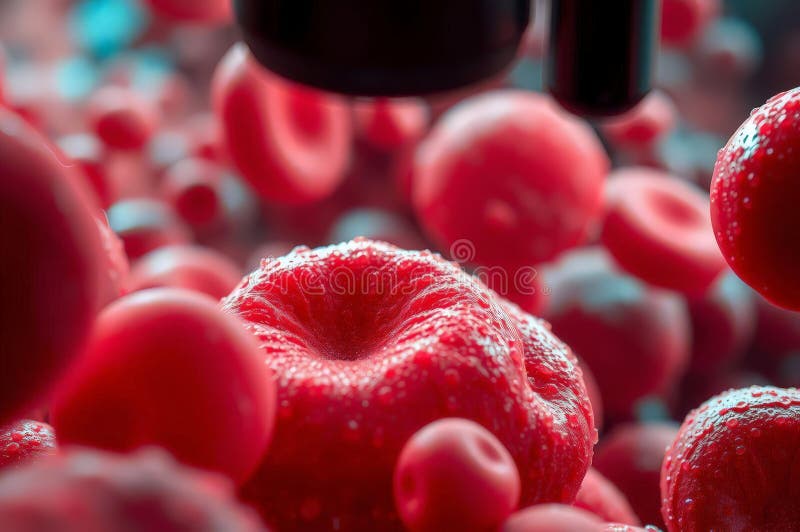Intricate Structure of Red Blood Cells Stock Illustration ...
