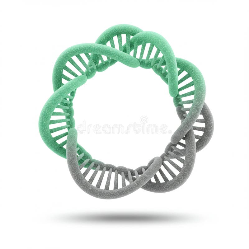 Intricate Structure Resembling a Double Helix DNA Model Twisted into a ...