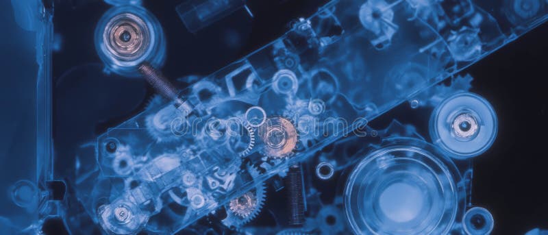 Intricate Structure of Vintage Clock Mechanism Captured through X-ray ...