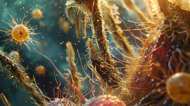 Intricate Structures of Virus Rods Captured Under Microscope a Vivid ...