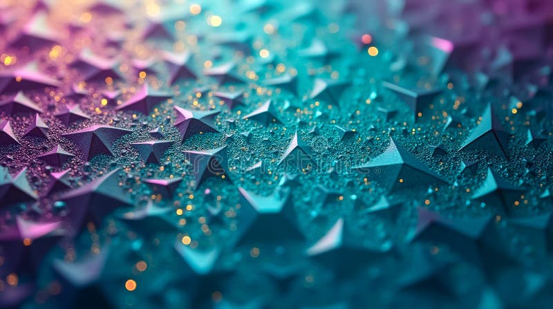 Intricate Surface Displays a Variety of Small Triangular and Polygon ...