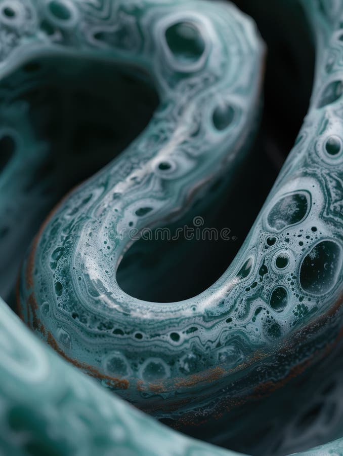 Intricate Swirling Patterns in Malachite Stone Stock Illustration ...