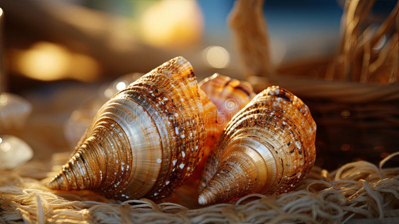 The Intricate, Swirling Texture of a Seashell, with Delicate Ridges and ...