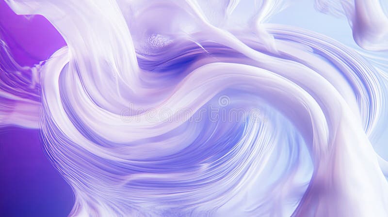 Intricate Swirling White Powder Patterns Against Vivid Chroma Key ...