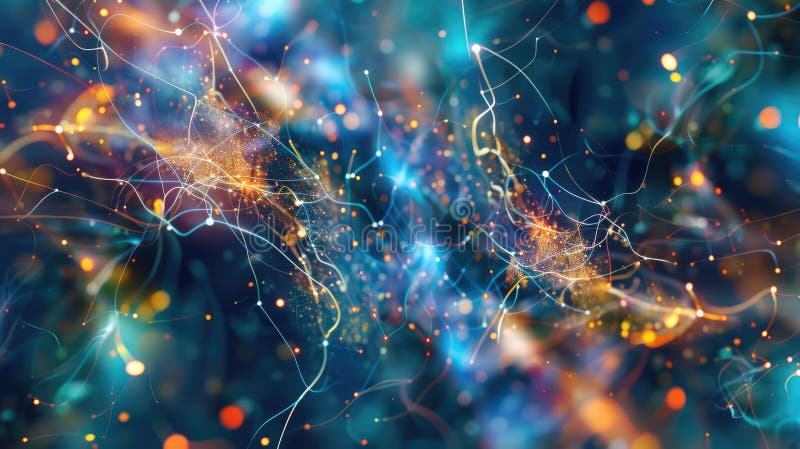 Intricate Tapestry of Merging Human and AI Minds AIG60 Stock Image - Image of technology ...