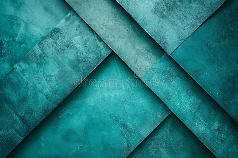 Intricate Teal and Turquoise Geometric Patterns Created with Layered ...