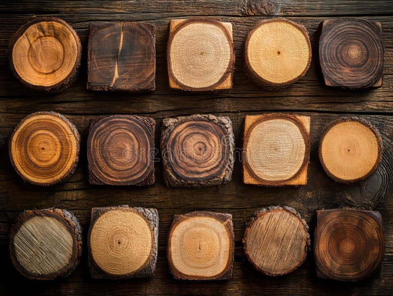 Intricate Texture of Butcher Block Wood Featuring Cuts and Patterns ...