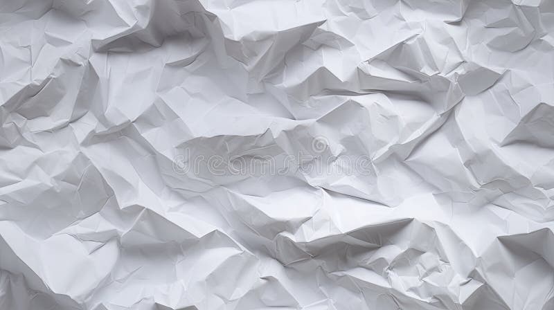 The Intricate Texture of Crumpled White Paper, Creating a Visually ...
